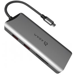 Adam Elements CASA Hub A09 USB-C 3.1 GEN 2 9-In-1 Hub - Grey