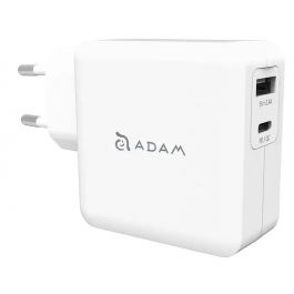 Adam Elements Omnia F2 USB-C PD3.0 Charger - 30W, White