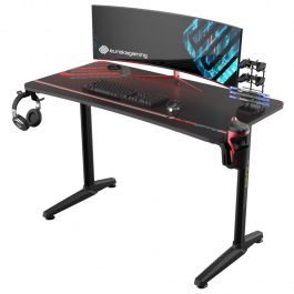 Eureka Gaming EUR-I47 Polygon Leg Gaming Desk - Black