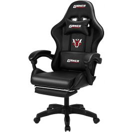 Ganer Leather Gaming Chair - Black