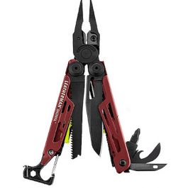 Leatherman Signal Pocket Multi-Tool - 19 Tools, Peg Packaging, Crimson