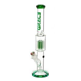 Grace Glass OG Series Bong - 6 Shooter, Green
