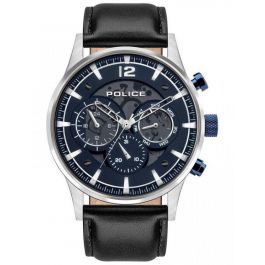 Police Driver Multifunctional Watch - Gents, Black/Blue