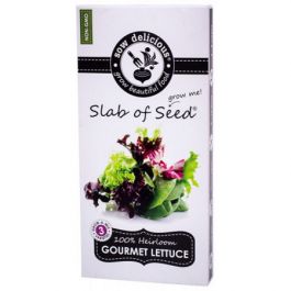 Sow Delicious Planting Chocolate Slab of Seeds - Gourmet Chef's Lettuce
