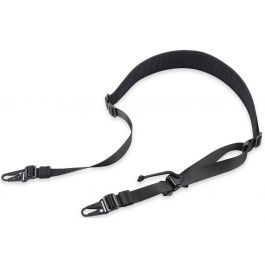 Two Point Quick Adjustable Padded Lanyard - Hk Style Clip, Black
