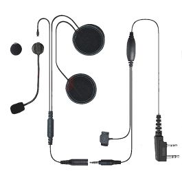 Zartek Quick Disconnect Helmet Headset - Black