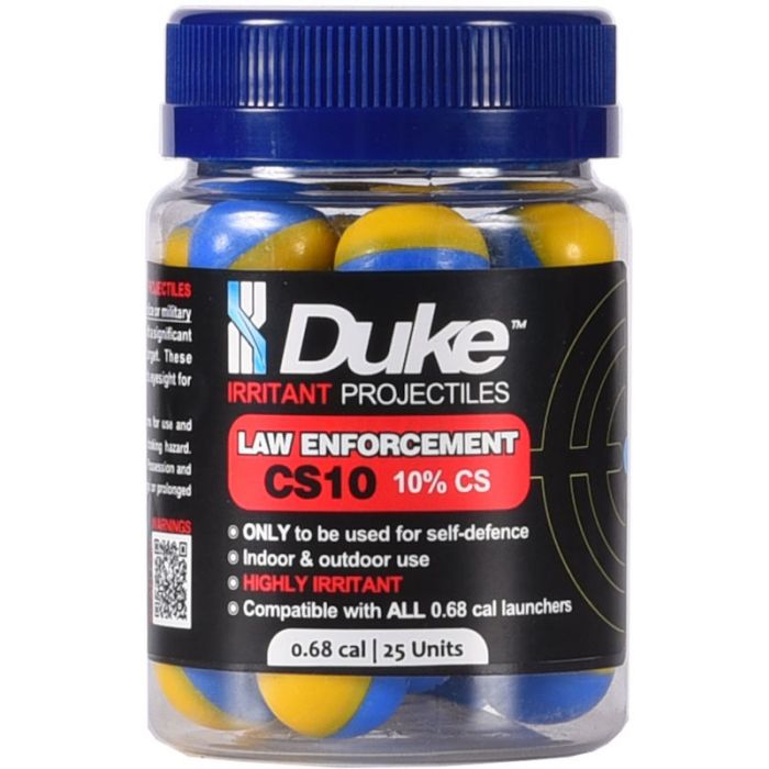Duke Law Enforcement Cs10 Irritant Pepper Projectiles 25 Units