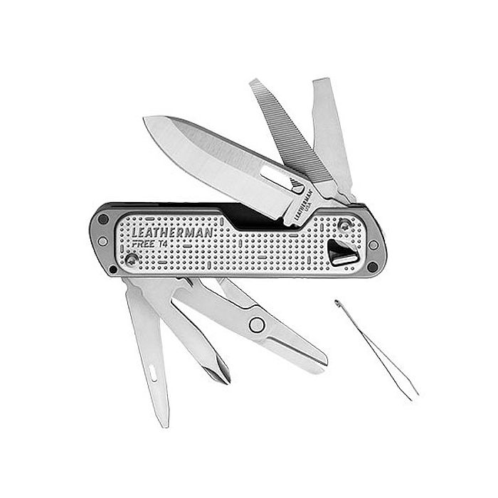 Leatherman Free T4 Pocket Multi-Tool - 12 Tools, Peg Packaging