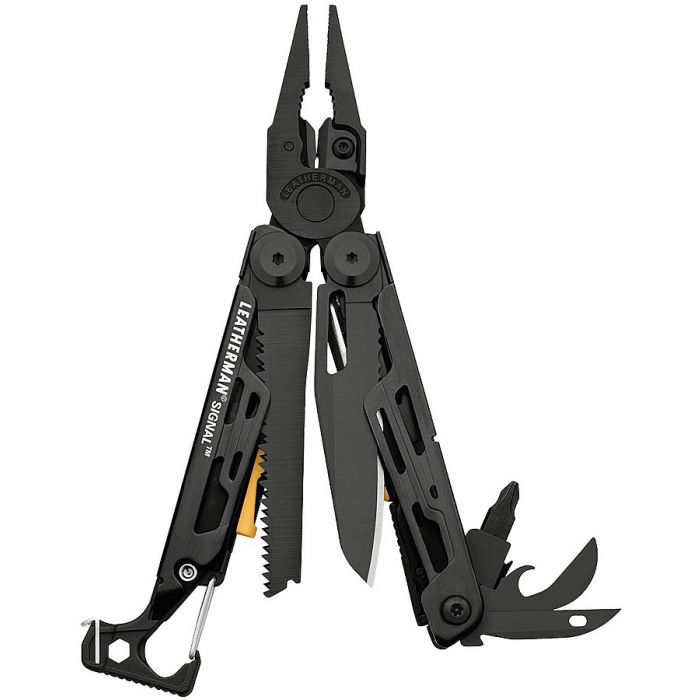 Leatherman Signal Pocket Multi-Tool - 19 Tools, Peg Packaging, Black