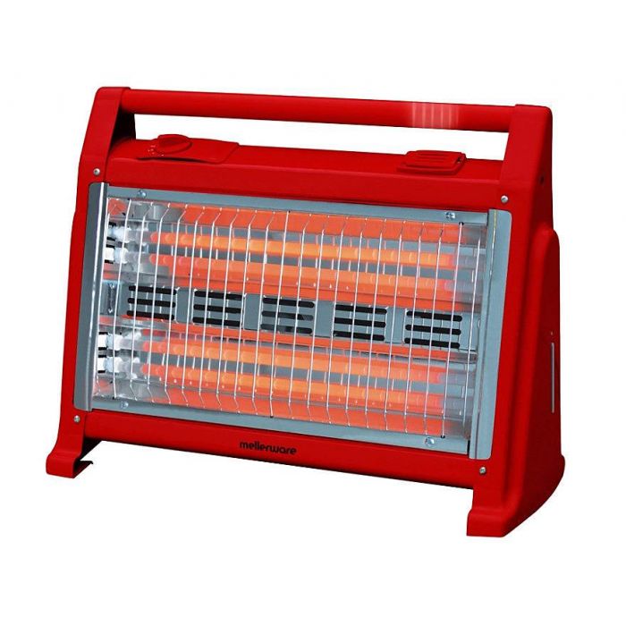 Mellerware Quartz Plastic Heater - 4 Bar, 1600W
