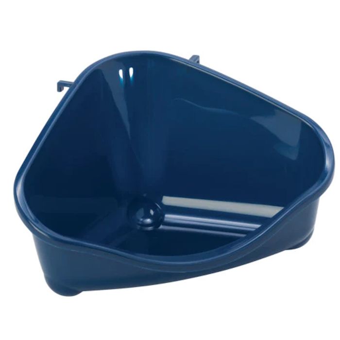 Moderna Corner Pet Litter Box - Blue, Small