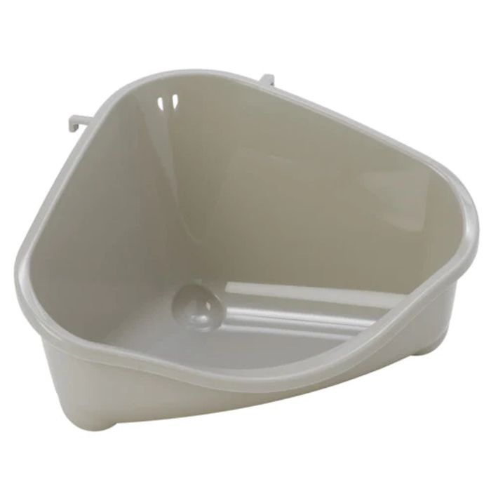 Moderna Corner Pet Litter Box - Warm Grey, Small