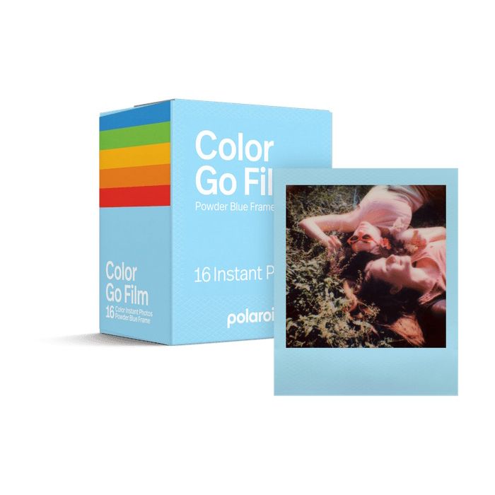 Polaroid Go Color Film Powder Blue Frame 16 Instant Films
