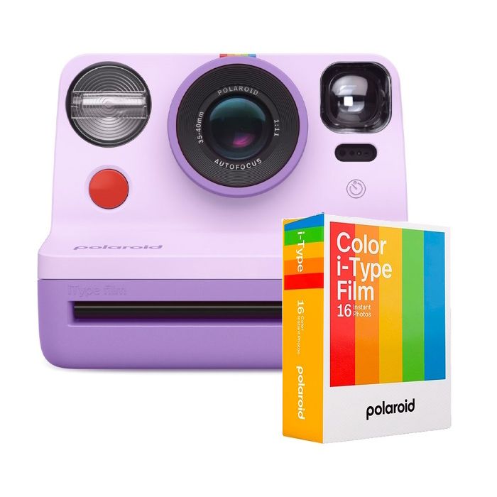 Polaroid Now Generation 2 i-Type Purple Instant Camera Everything Box