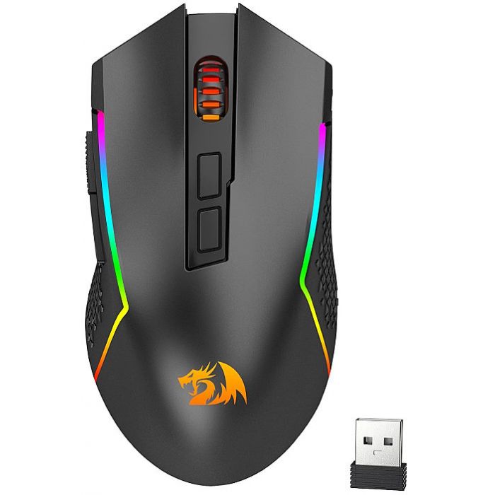 Redragon M693 TRIDENT PRO RGB Gaming Mouse - Black