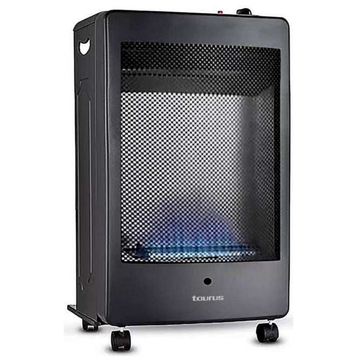 Taurus Cerulean Blue Flame Steel Glow Gas Heater - Black, 3.8Kw