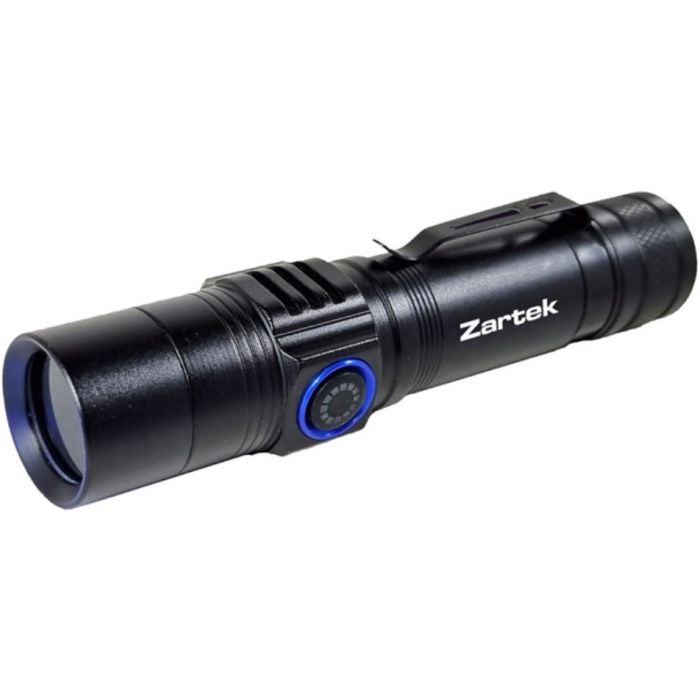 Zartek ZA-496 UV LED Rechargeable Flashlight - 5W, 200 Lumens