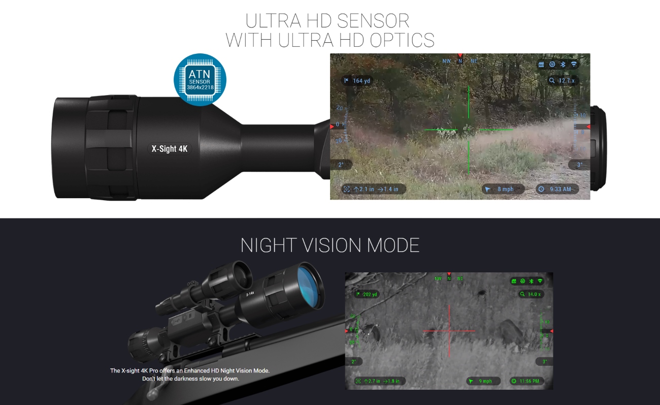 ATN X-Sight 4K Pro 5-20x Day/Night Vision Riflescope